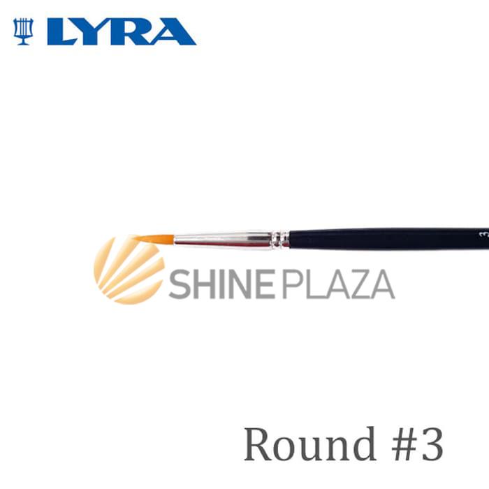 Jual Kuas Lukis Lyra Bulat - Kuas Lyra Bulat - Taklon Art Round Brush ...