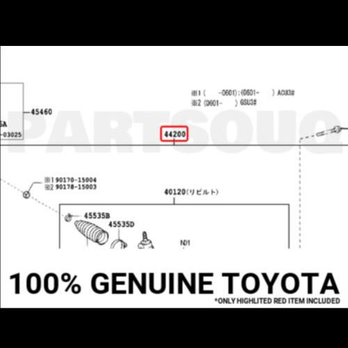 Jual link assy steering rack harrier acu30 ori toyota 44200 - Jakarta ...