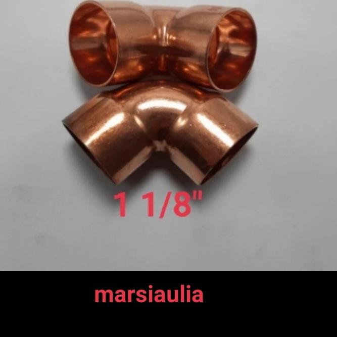 Jual elbow tembaga ukuran 1 1/8 inch Lbow knee sambungan pipa 1 1/8" - Kota Depok - Marsiaulia ...