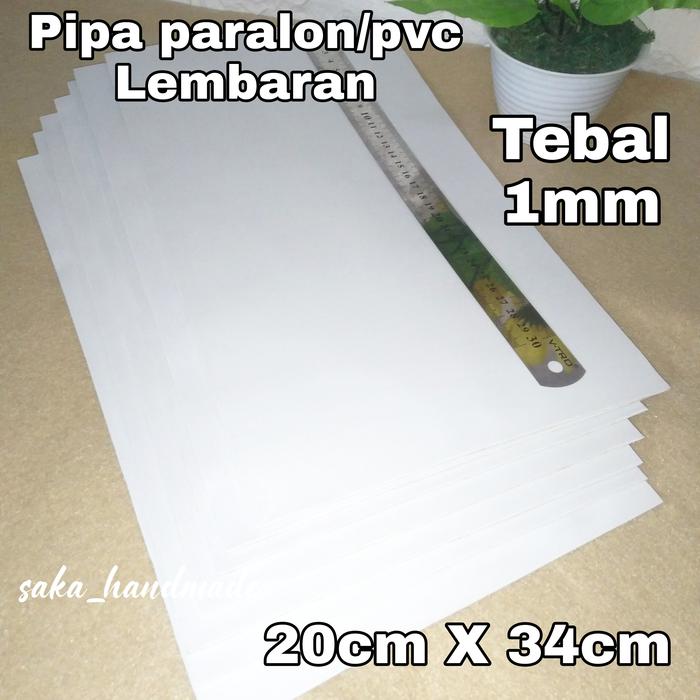 Jual PIPA PARALON/PVC LEMBARAN 20cm X 34cm Tebal 1mm Type C - Kab ...