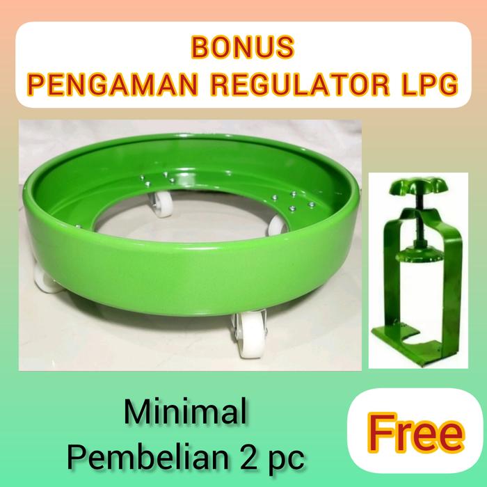 Jual Tatakan Besi Roda Besi Elpiji Gas Lpg 12 Kg Galon Aqua Di Seller ...
