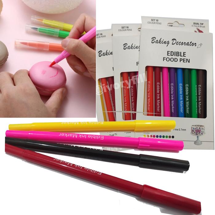 Jual Pena Spidol Makanan Food Grade Edible Pen Aman Menggambar Kue 2 ...