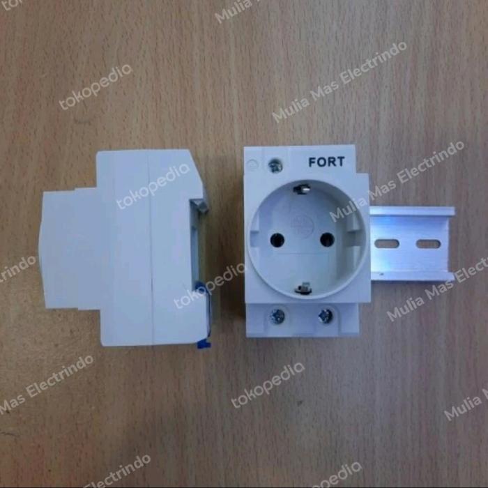 Jual stopkontak dinrel stop kontak din rel model din rel 16A 250VAC ...