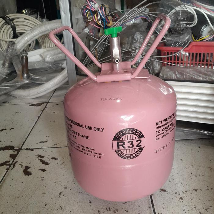 Jual Tabung freon r32 kosong bekas murah hanya tabung + isi 1kg R32 ...