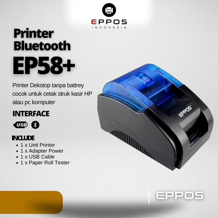 Jual Printer Thermal EPPOS PLUS 58mm EP58PLUS- USB BLUETOOTH - Kab. Sleman - EPPOS INDONESIA ...