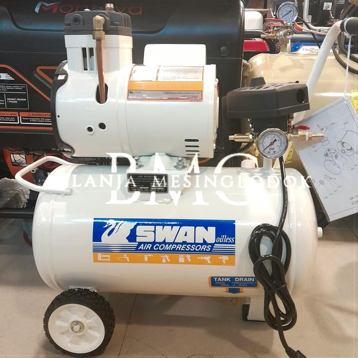 Jual kompresor oil less 1 HP Swan DR 175-22L Kompresor Swan 22 liter ...