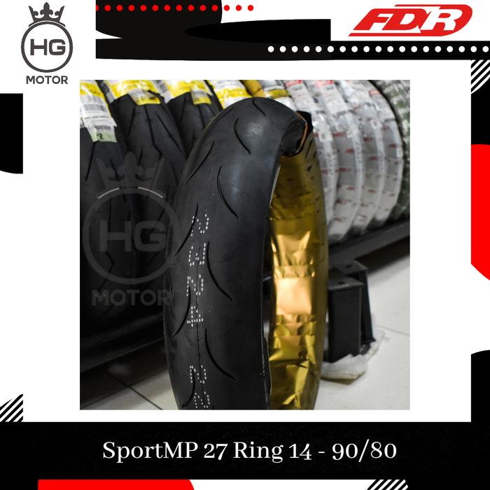 Jual FDR Sport MP27 90/80 Ring 14 Ban Motor Kering Race soft compound ...