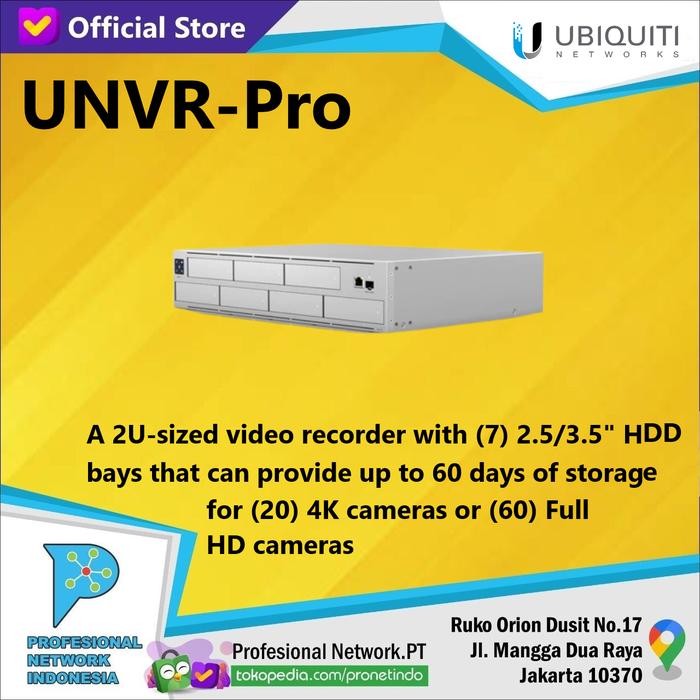 Promo UBIQUITI UNVR-Pro Network Video Recorder Pro Cicil 0% 3x ...