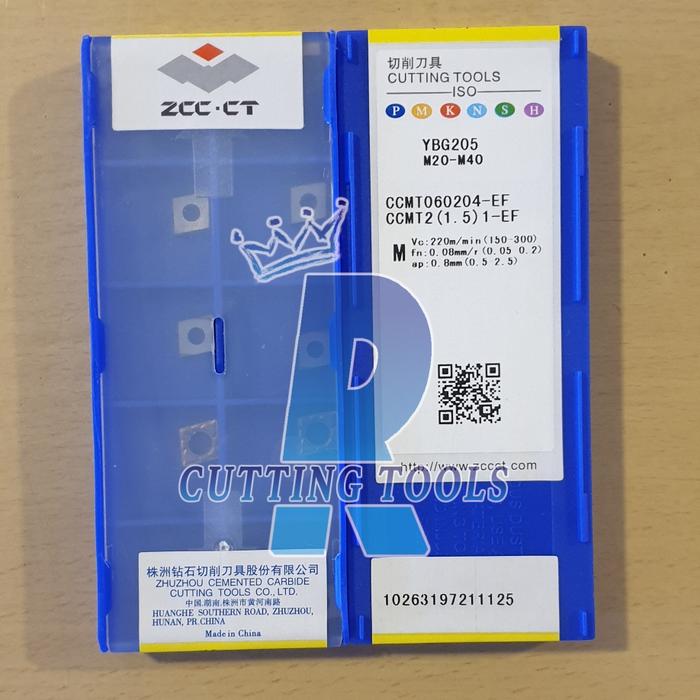 Jual Insert CCMT 060204 EF YGB205 ZCC Original - Insert Holder Bubut ...