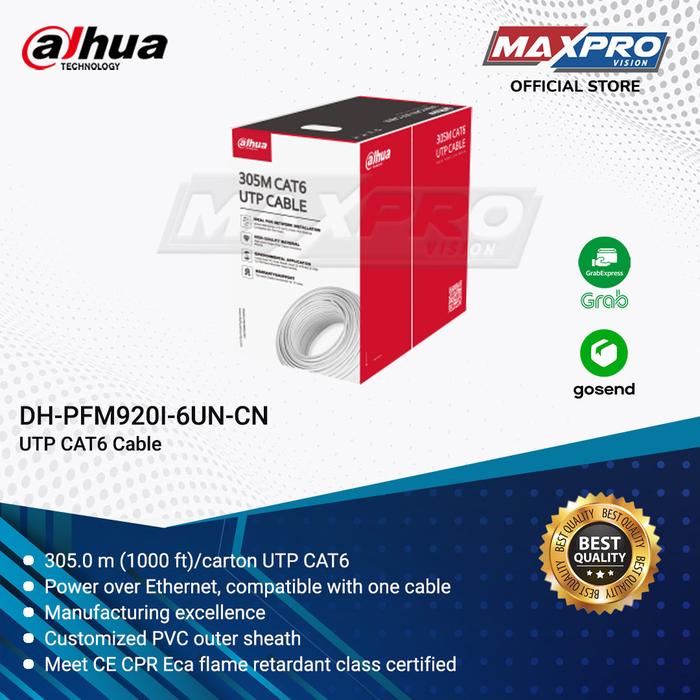 Jual DH-PFM920I-6UN-CN - DAHUA UTP CABLE LAN CAT6 305M - Jakarta Barat - Maxpro Vision | Tokopedia