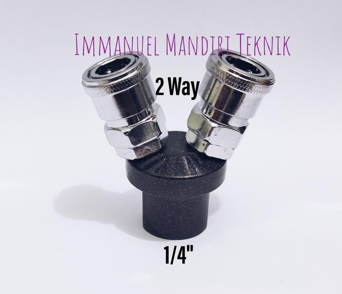 Jual Quick coupler cabang 2 drat dalam 1/4 / 2 way quick coupler - Jakarta Utara - Immanuel ...