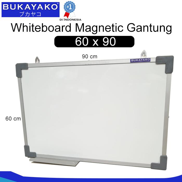 Jual Whiteboard Magnetic 60 x 90 Gantung BUKAYAKO Papan Tulis - Jakarta ...