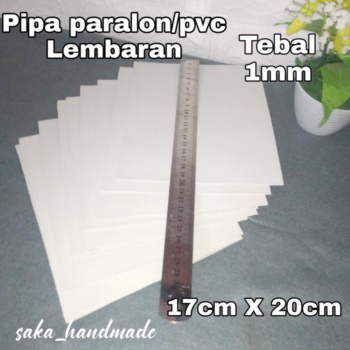 Jual PIPA PARALON/PVC LEMBARAN 17cm X 20cm Tebal 1mm Type C - Kab ...
