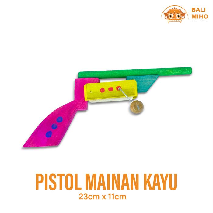 Jual Mainan Tradisional Pistol Kayu 23 cm - Mainan Tradisional - Pistol ...