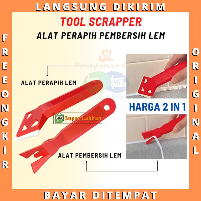 Jual Alat Pembersih Perapi Lem Caulk Tool Scraper Silicone Sealant ...