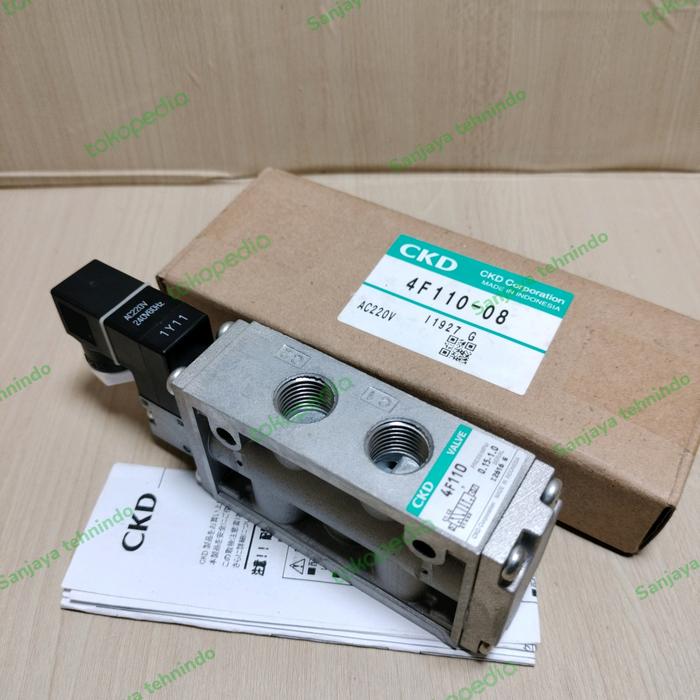 Jual SOLENOID VALVE CKD 4F110-08 AC220V - Kota Tangerang - Sanjaya tehnindo | Tokopedia