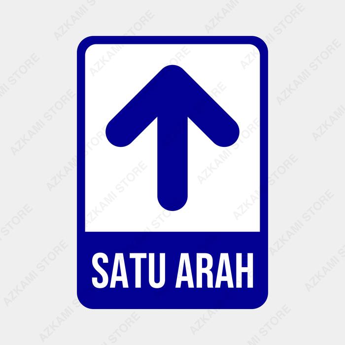 Promo Rambu Jalur Satu Arah 35cm x 50cm Plat Alumunium - Kota Bandung ...