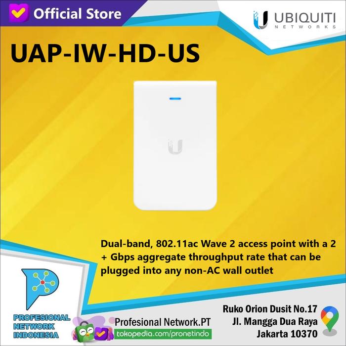 Promo UBIQUITI UAP-IW-HD-US Access Point In-Wall HD Dual-band 802.11ac ...