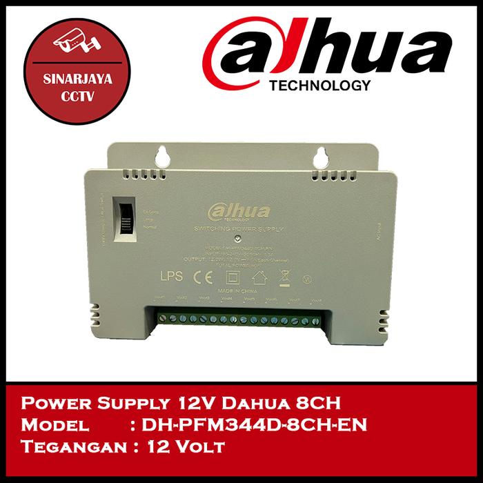Jual POWER SUPPLY SWITCHING DAHUA 8CHANEL ADAPTOR CCTV 8PORT/8CH BUAT ...