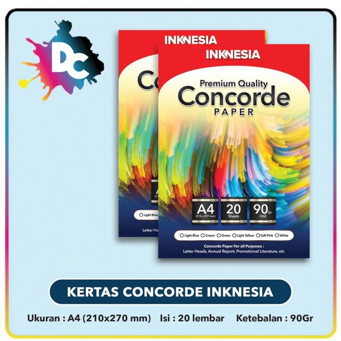 Jual Kertas Concorde Inknesia 90 gsm A4 20 Lembar Kertas Sertifikat ...