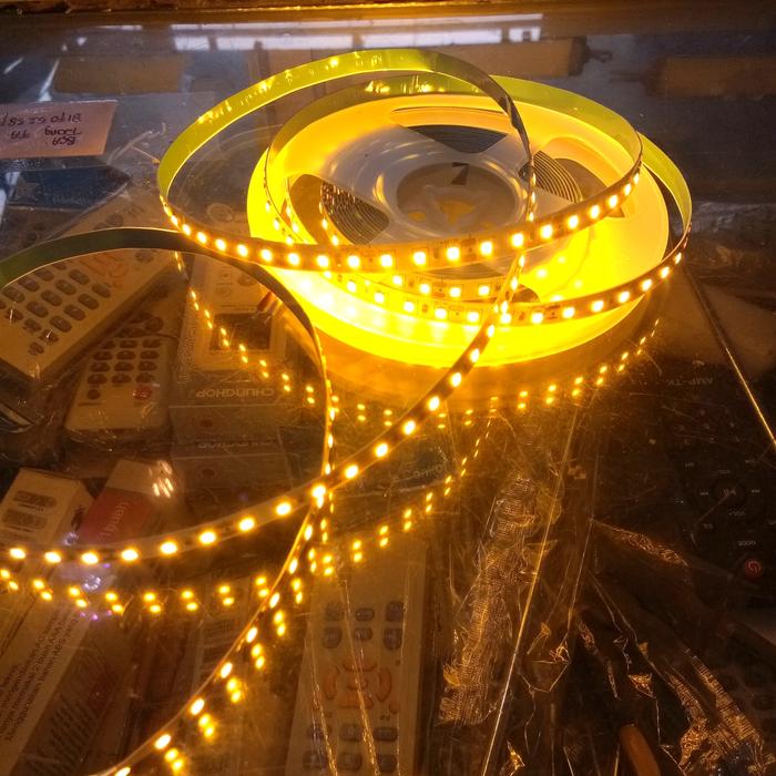 Jual LAMPU LED STRIP 2835 MATA RAPAT DC 12V WARNA KUNING JERUK - Kota ...