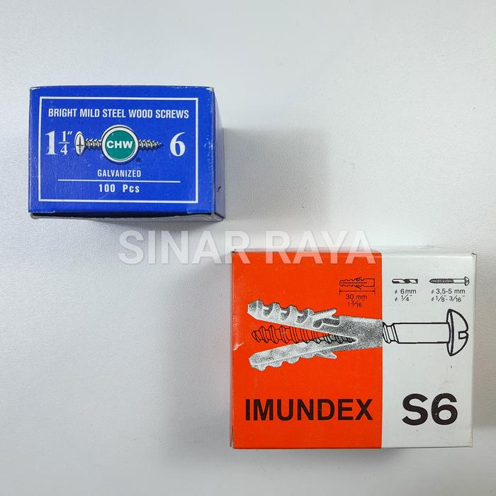 Jual S6 Skrup 6 / Skrup Tembok 1 Dus / S6 Sekrup 6 - Kota Bandung ...