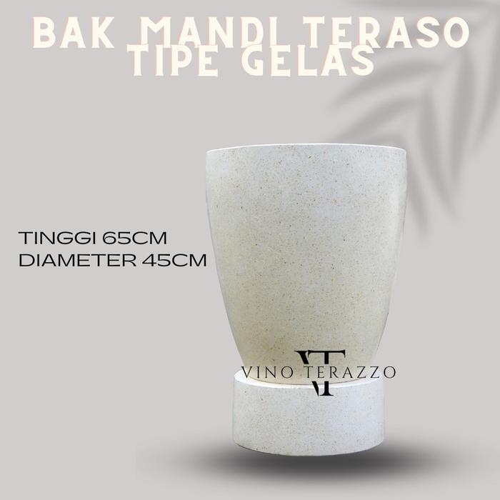 Jual VINO TERAZZO BAK AIR KAMAR MANDI KERAMIK TIPE GELAS ETNIC BALI TERASO - Jakarta Barat ...