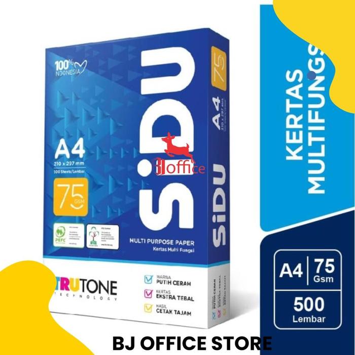 Jual Kertas HVS Sidu A4 75 gram / Kertas Fotocopy / Sinar Dunia - Jakarta Pusat - Cervil ID ...