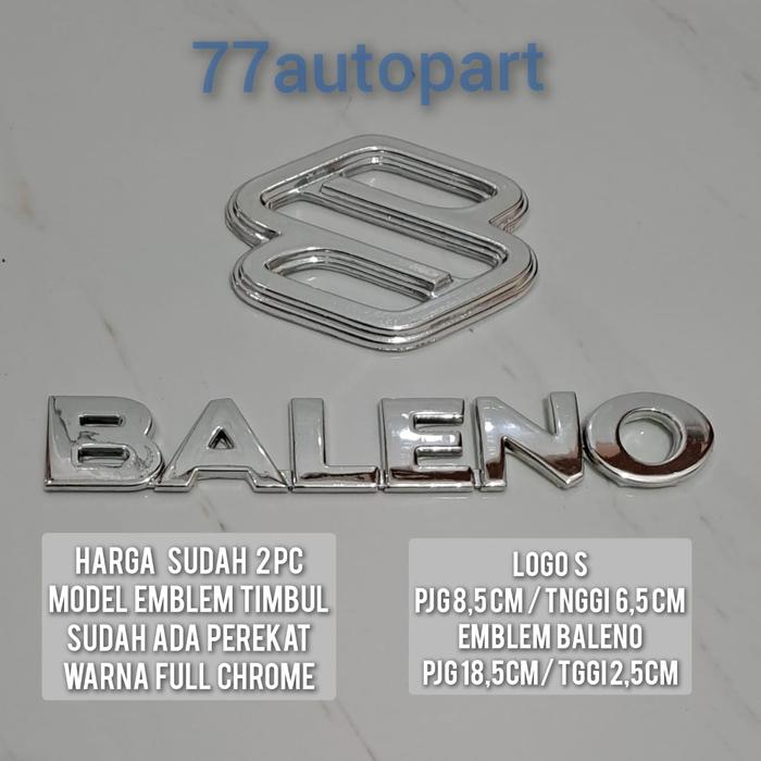 Jual emblem logo baleno dan logo suzuki harga sudah 2 pc - Jakarta ...