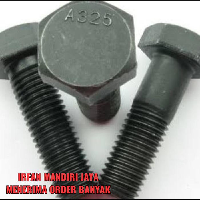 Jual Baut mur baja a325 M25 x6inc Baja hitam - Jakarta Pusat - Irfan ...