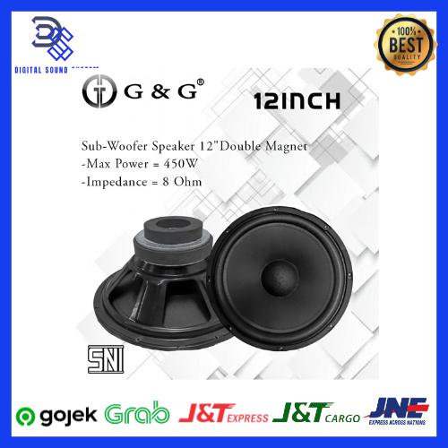 Jual Speaker Subwoofer 12 inch Double Magnet G&G - Speaker 12 ...