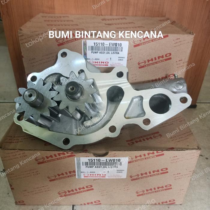 Jual Oil Pump Assy Pompa Oli Mesin Hino 500 FM260JD 15110-EW010 Genuine ...