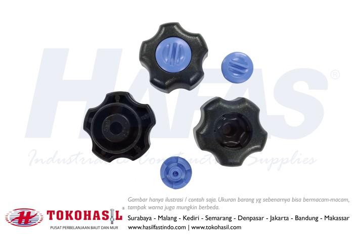 Jual Handle Wheel / Knob Star M6 - hitam (Knob Bintang), ECERAN ...