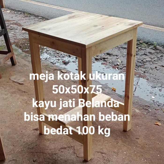Jual meja kotak meja bakso meja resto meja cafe meja kayu jati Belanda ...