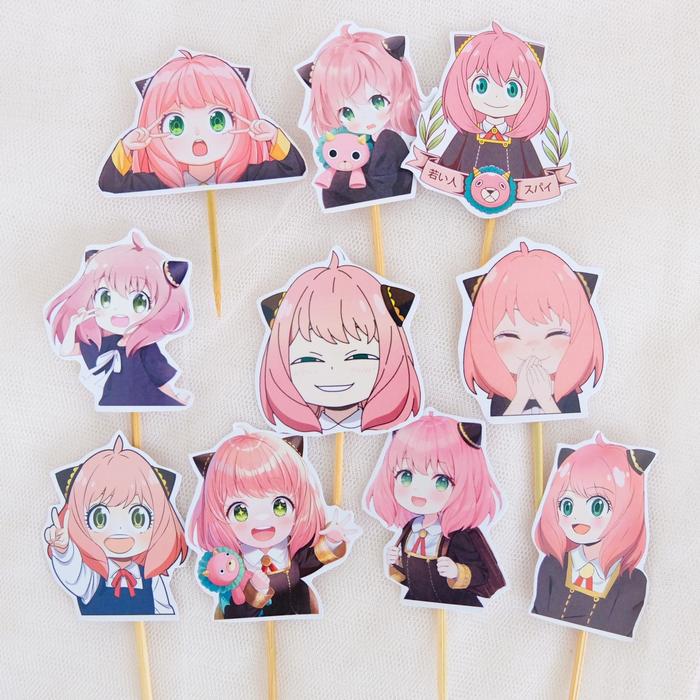 Jual Topper Cupcake Tusukan Hiasan Ulang Tahun - Cupcake Anya Spy X ...