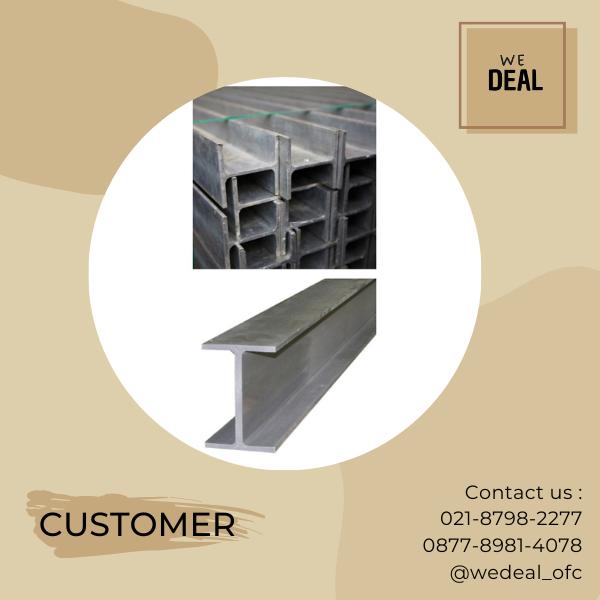 Jual BESI BAJA IWF WF HBEAM H BEAM H-BEAM 100 125 150 200 250 300 350 ...
