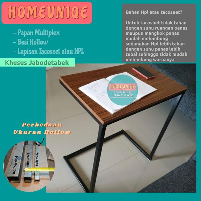 Jual GOSEND Meja Side Table Meja Coffee Table Meja Laptop Meja Sofa ...