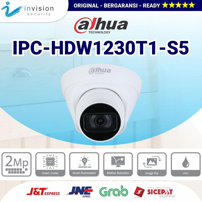 Jual DAHUA IPC HDW1230T1 2MP H.265 IR Turret IP Camera HDW1230T1P Dome CCTV - Kota Semarang ...