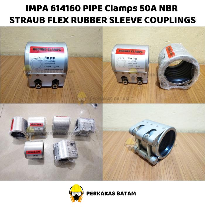Jual IMPA 614160 PIPE Clamps 50A NBR STRAUB FLEX RUBBER SLEEVE ...