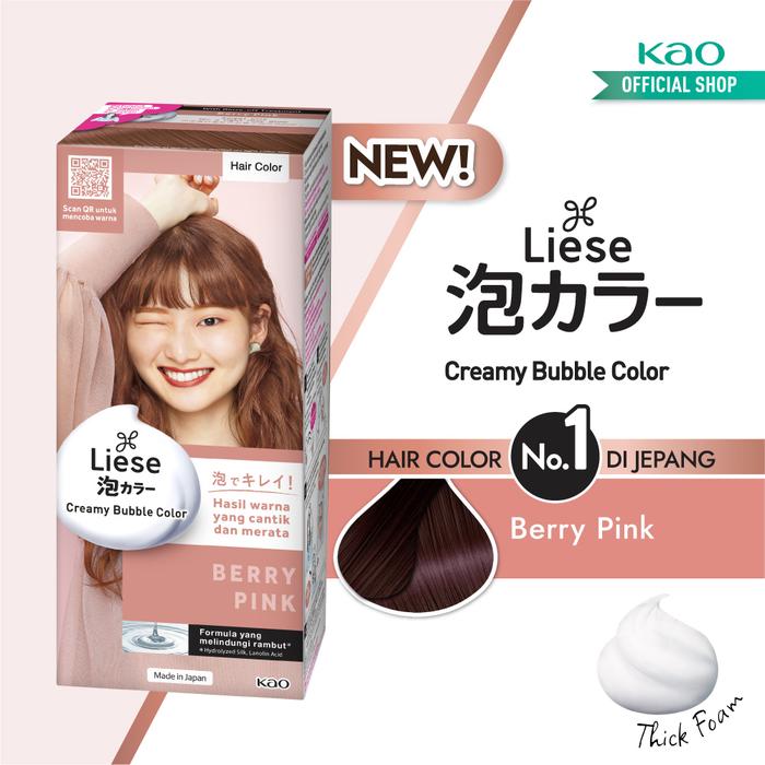 Promo Liese Bubble Hair Color Foam Berry Pink - Cat Rambut Permanent ...