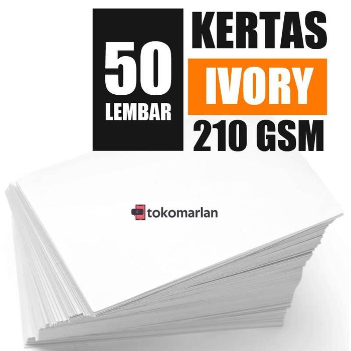 Jual Kertas Ivory 50 Lembar / Undangan / Kartu Nama / Box Kemasan 200 / ...