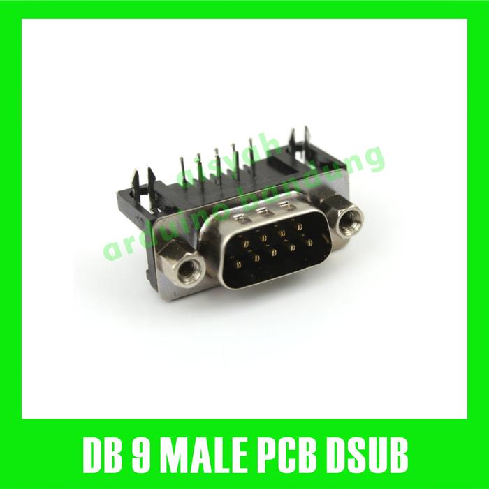 Promo Konektor DR9 DR 9 DB9 DB 9 Male COM Serial DSUB PCB Siku Solder DR9M - Kota Bandung ...
