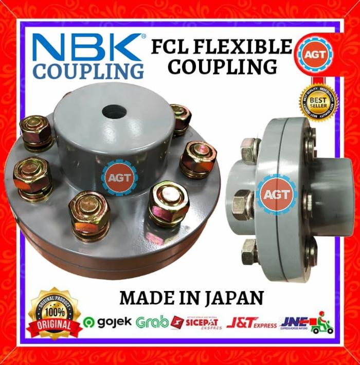 Jual NBK FLEXIBLE KOPLING FCL 180 MAX.BORE 50mm-8BOLT-F3 - MADE IN ...