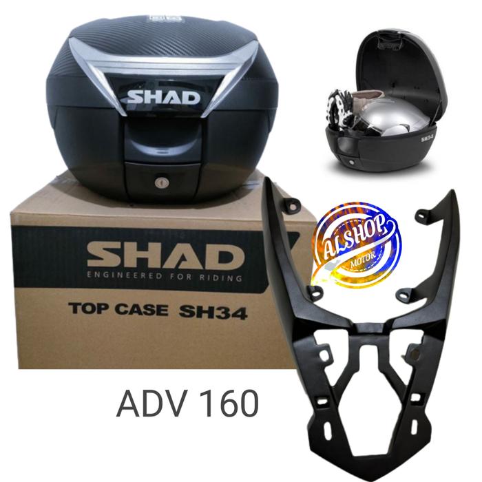 Jual PAKETAN BOX SHAD SH34 SH 34 DAN BREKET BOX HONDA ADV 160 CC ADV160 ...
