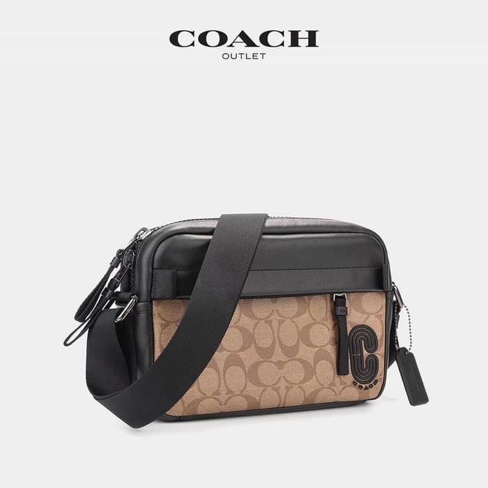 Jual TAS PRIA COACH MENS BAG ZIP EDGE CROSSBODY IN SIGNATURE ORIGINAL ...