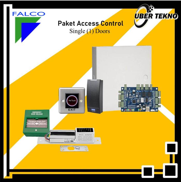 Jual Paket Access Control Falco W Series - Single Door Pintu Kaca ...