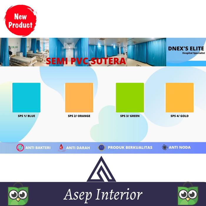 Jual Sample warna gorden rumah sakit lengkap full pvc - Jakarta Barat ...