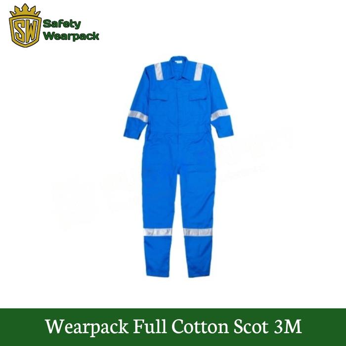 Jual Wearpack Safety / Seragam Kerja / Coverall IMJ Semi Cotton - Biru ...