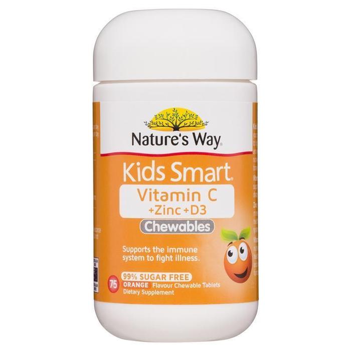 Jual Nature's Way Kids Smart Chewable Tablets - Vit C+Zinc 75 - Jakarta ...