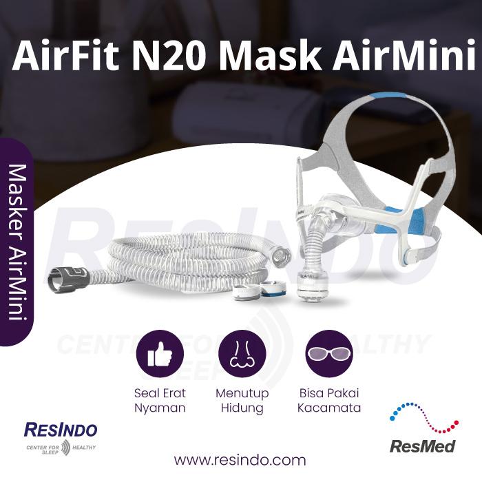 Jual AirFit N20 for AirMini CPAP Mask ResMed - Masker CPAP Set Lengkap - Jakarta Selatan ...